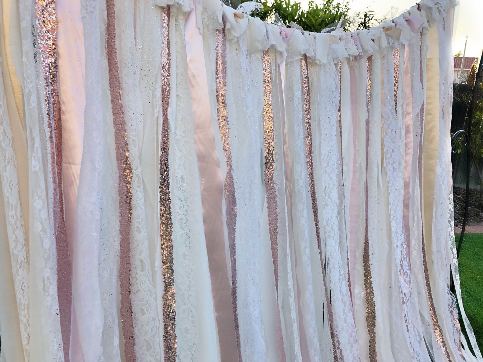 Rose Gold Wedding Backdrop, Wedding Backdrop, Wedding Backdrop Ceremony ...