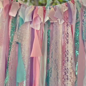 Mermaid Party Backdrop, Mermaid Banner, Mermaid Tassel, Decor Mermaid ...