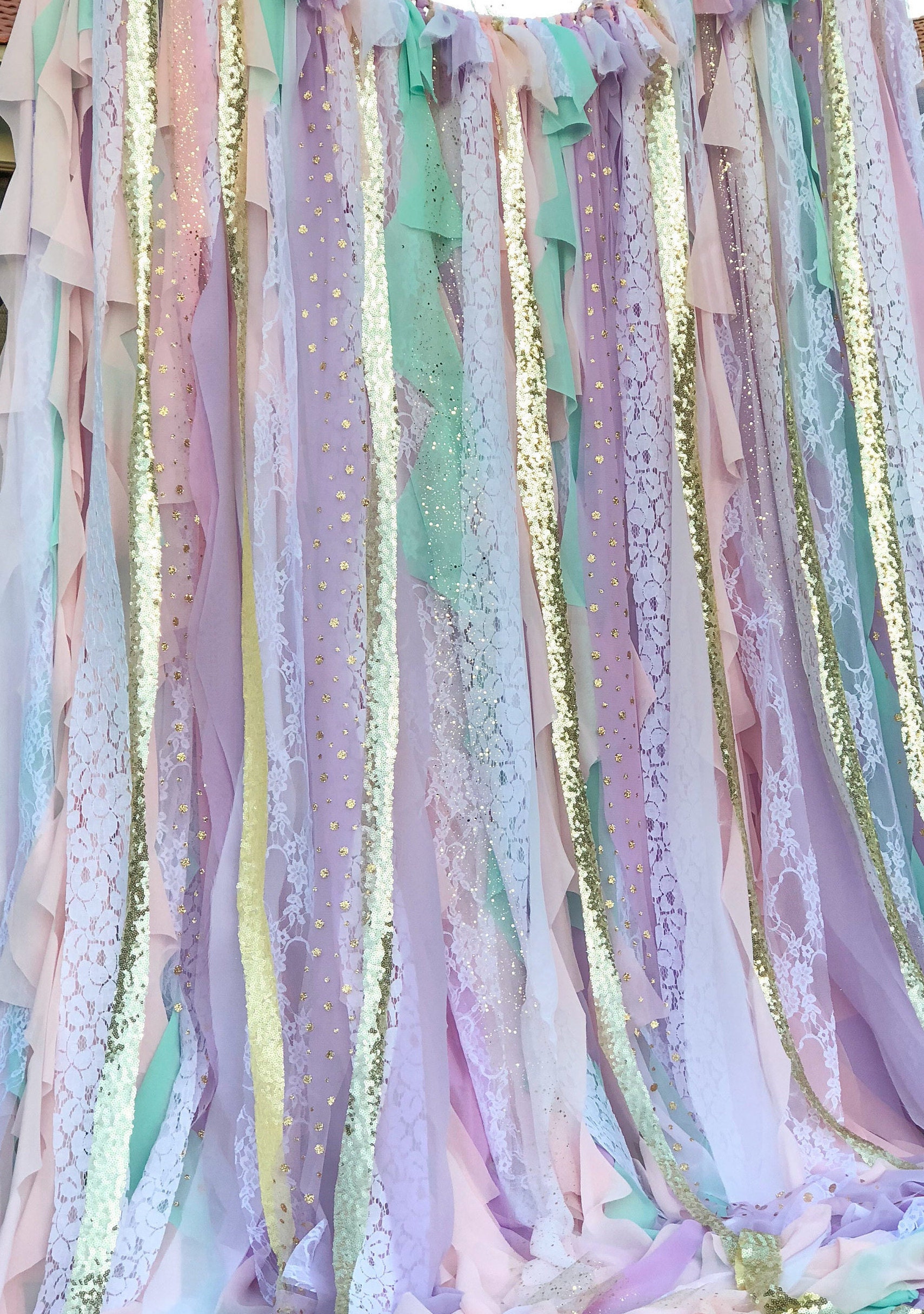 Unicorn Backdrop Pastel Party Decor Unicorn Party - Etsy