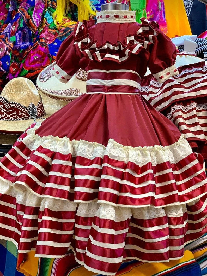 Escaramuza Charra. Mexican Dress. Custom Made order for ages: | Etsy