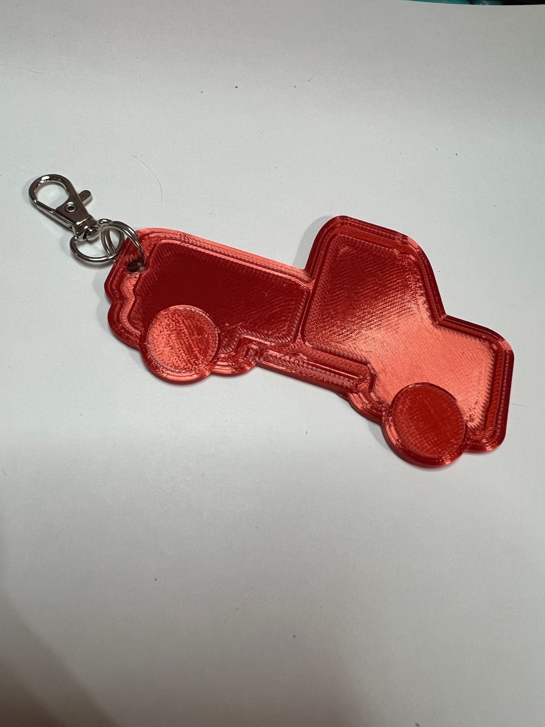 3d Printed Bag Tag Vintage Truck Shaped, One Color Filament - Etsy