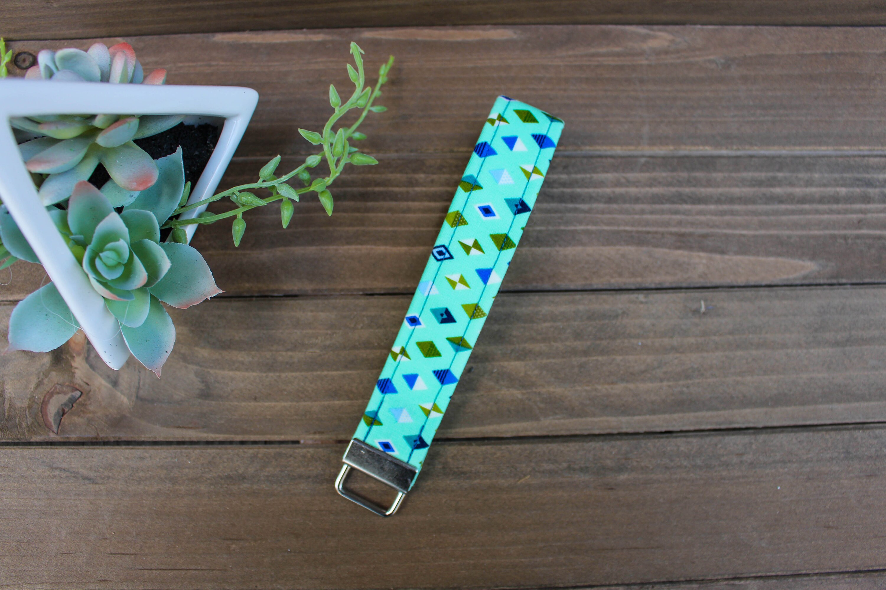 Diamond Key FOB Green Key Chain Spring Key FOB Spring Key | Etsy