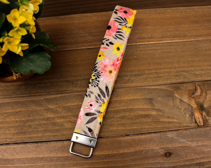 Floral Key FOB - Floral Key Chain, Spring Key FOB, Spring Key Chain - Etsy