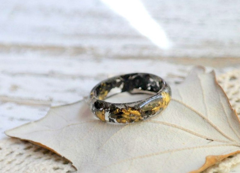 Eco Resin Ring Plant Resin Ring Flower Petals Nature Inspired - Etsy