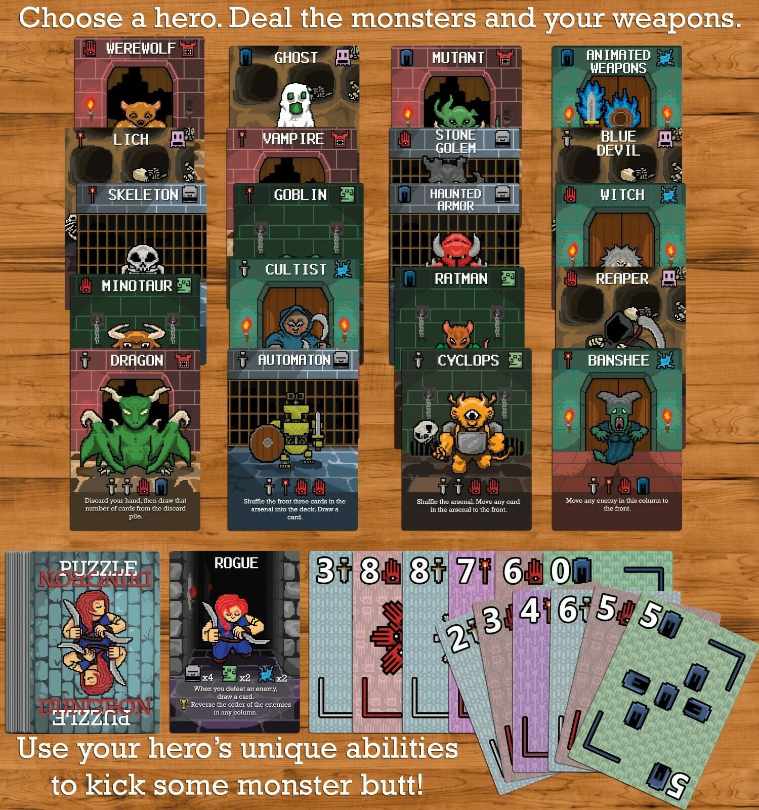 Puzzle Dungeon Solitaire Card Game Intro Deck | Etsy