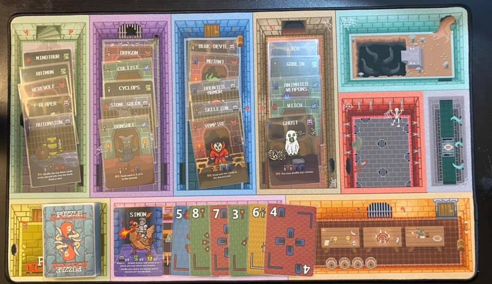 Puzzle Dungeon Rubber Play Mat 24" X 14" - Etsy