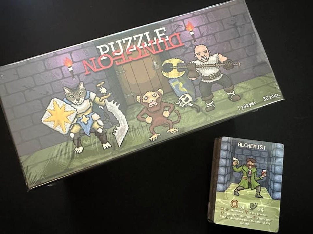 Puzzle Dungeon Intro Deck & Deluxe Edition Solitaire Card Game Bundle ...