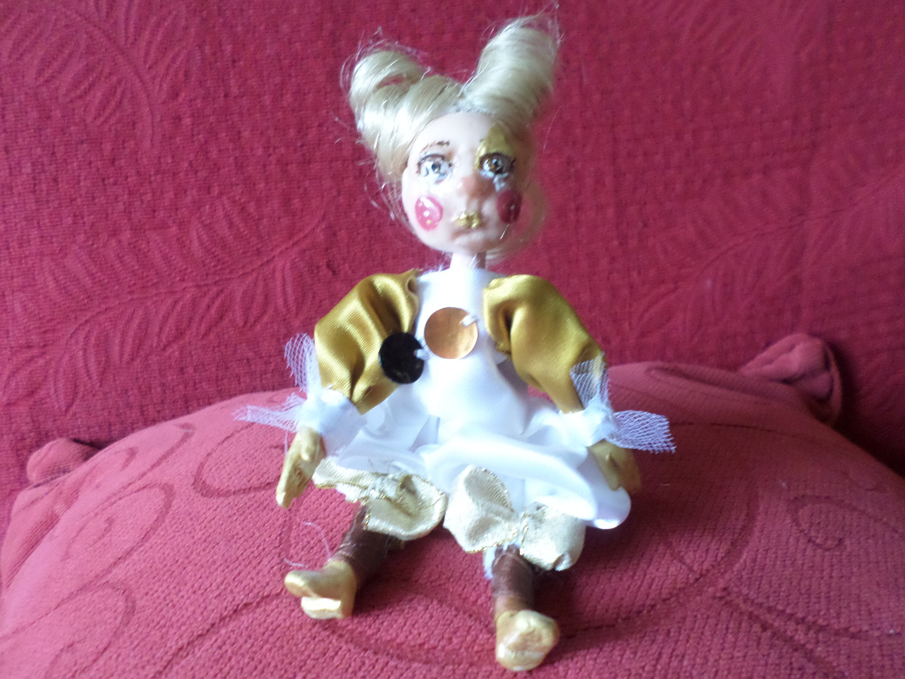 KIKI Clown Doll in Polymer Paste Miniature. - Etsy Canada