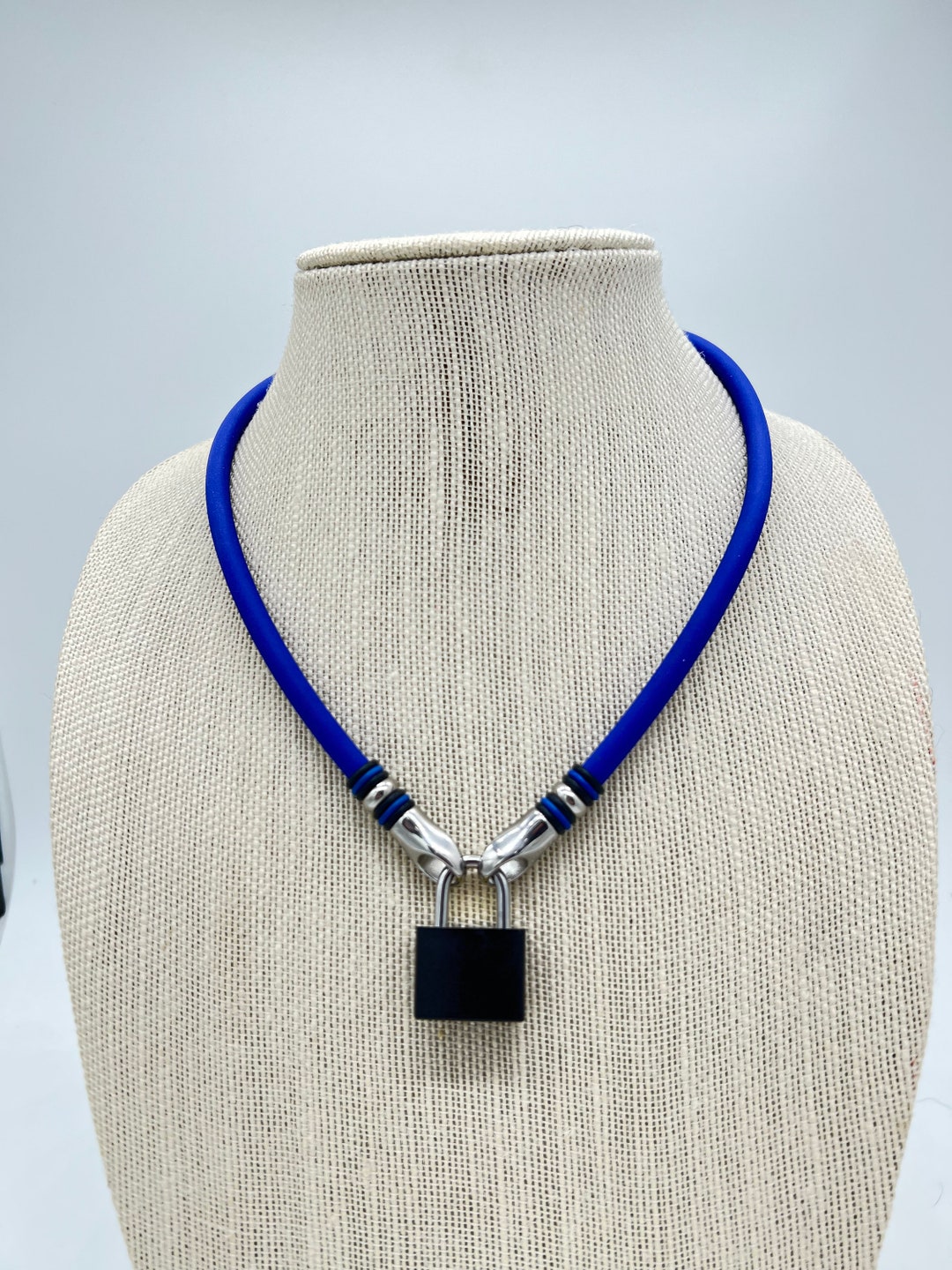 The Bio Collection! Rubber Cord Collar in Blue, Day Collar, Soft and ...