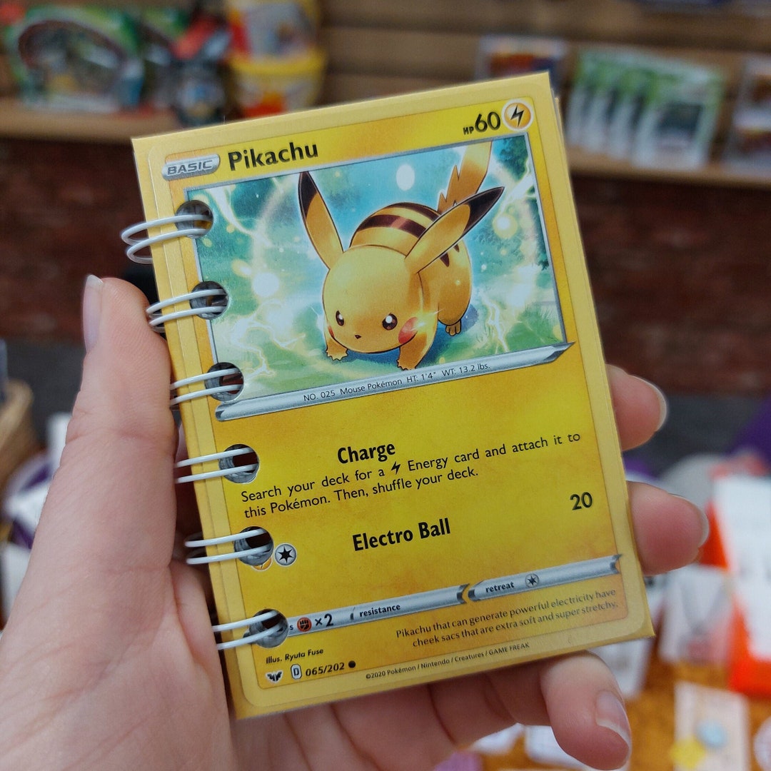 Pokemon TCG / Trading Card Game Mini Notebook (handmade) - Etsy