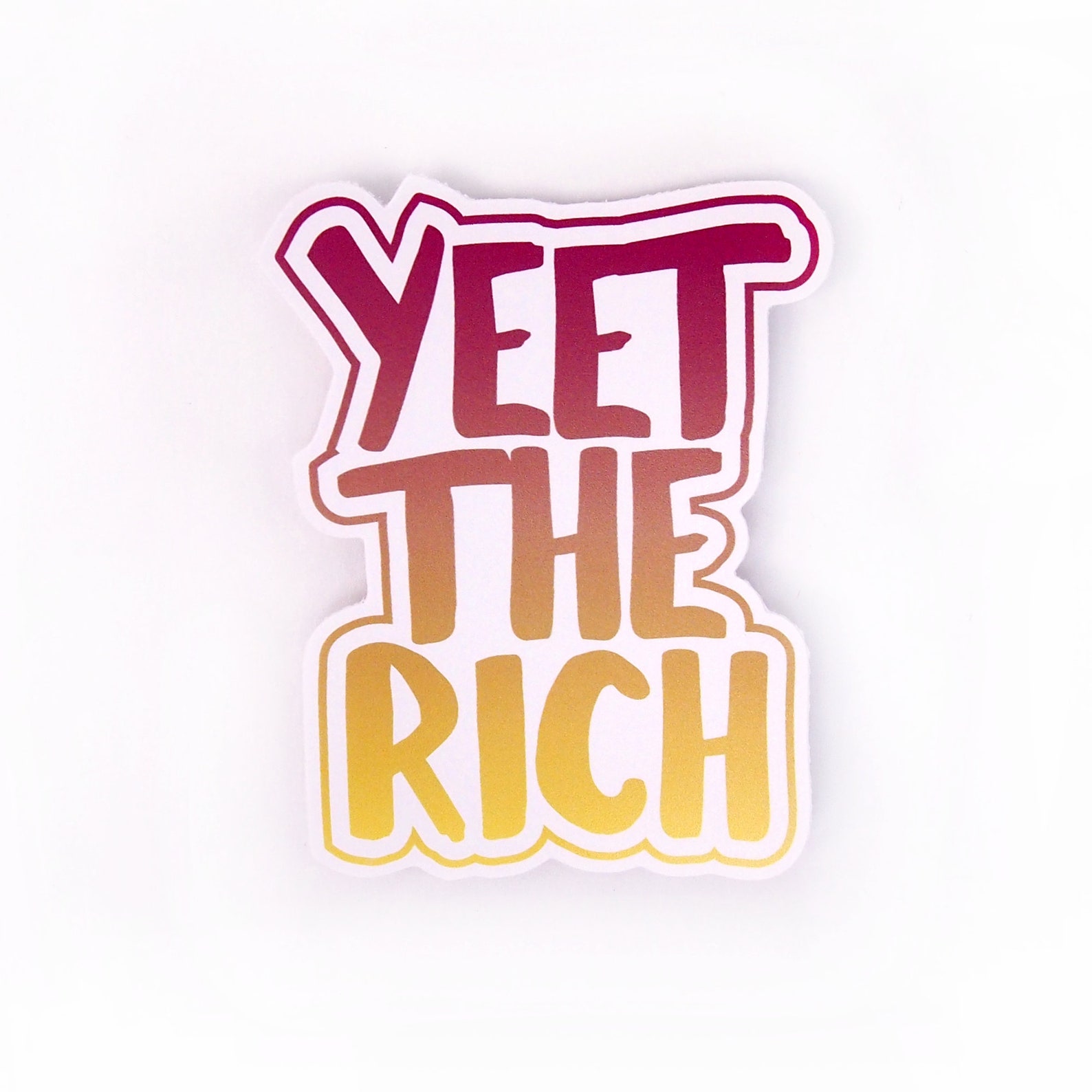 Yeet the Rich / Eat the Rich Vinyl Sticker Laptop Notebook - Etsy