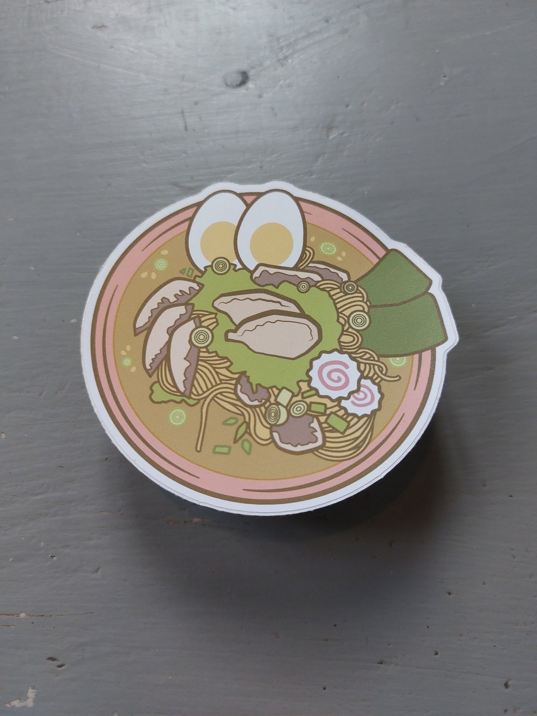 Ramen Noodles Sticker, Durable Decal, Noods, Japanese Food Accessory ...