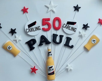 Beer Cake Topper | Etsy