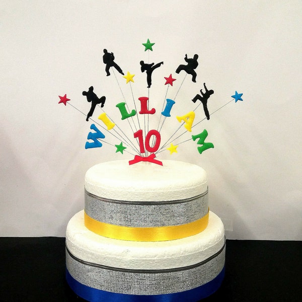 Karate Cake Topper - Etsy