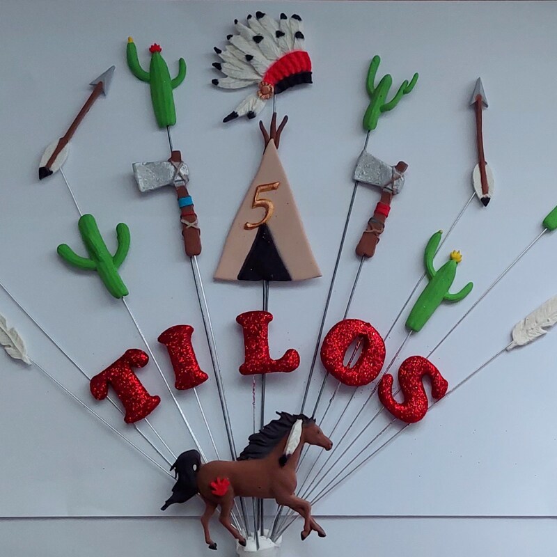 Teepee Cake Topper - Etsy