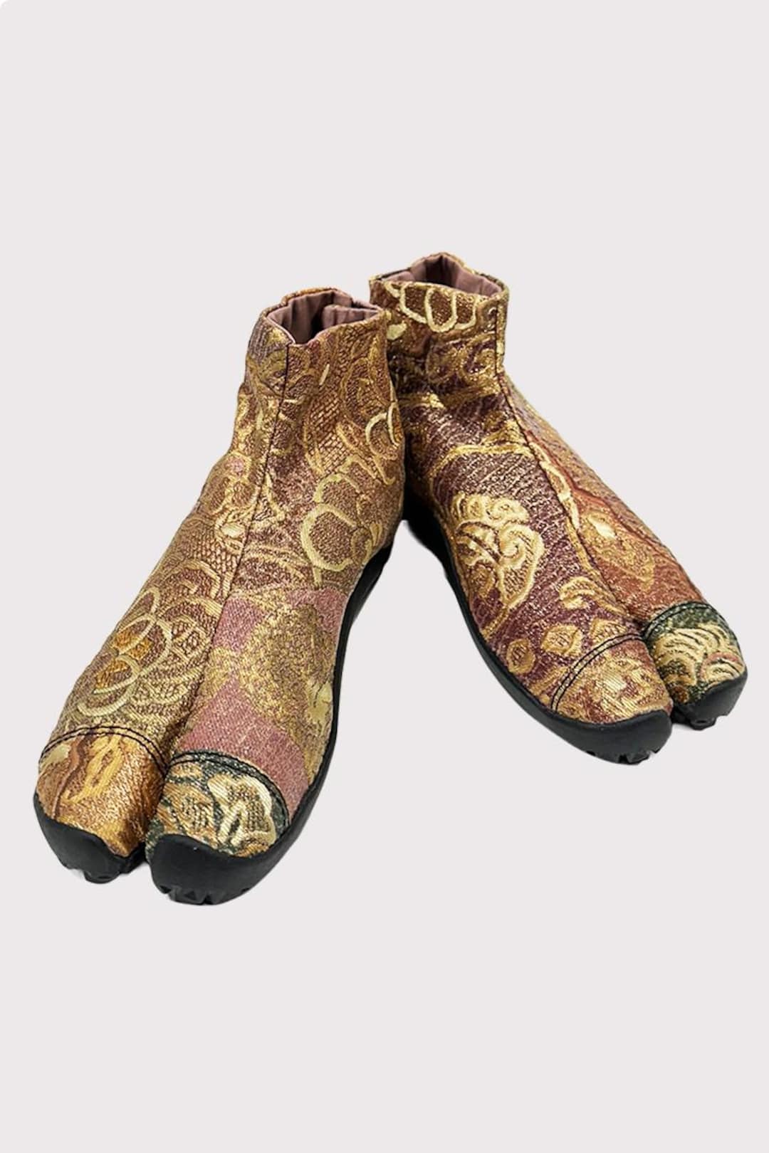 Size 36-39 Japanese OBI Brocade Ankle Boots - Etsy