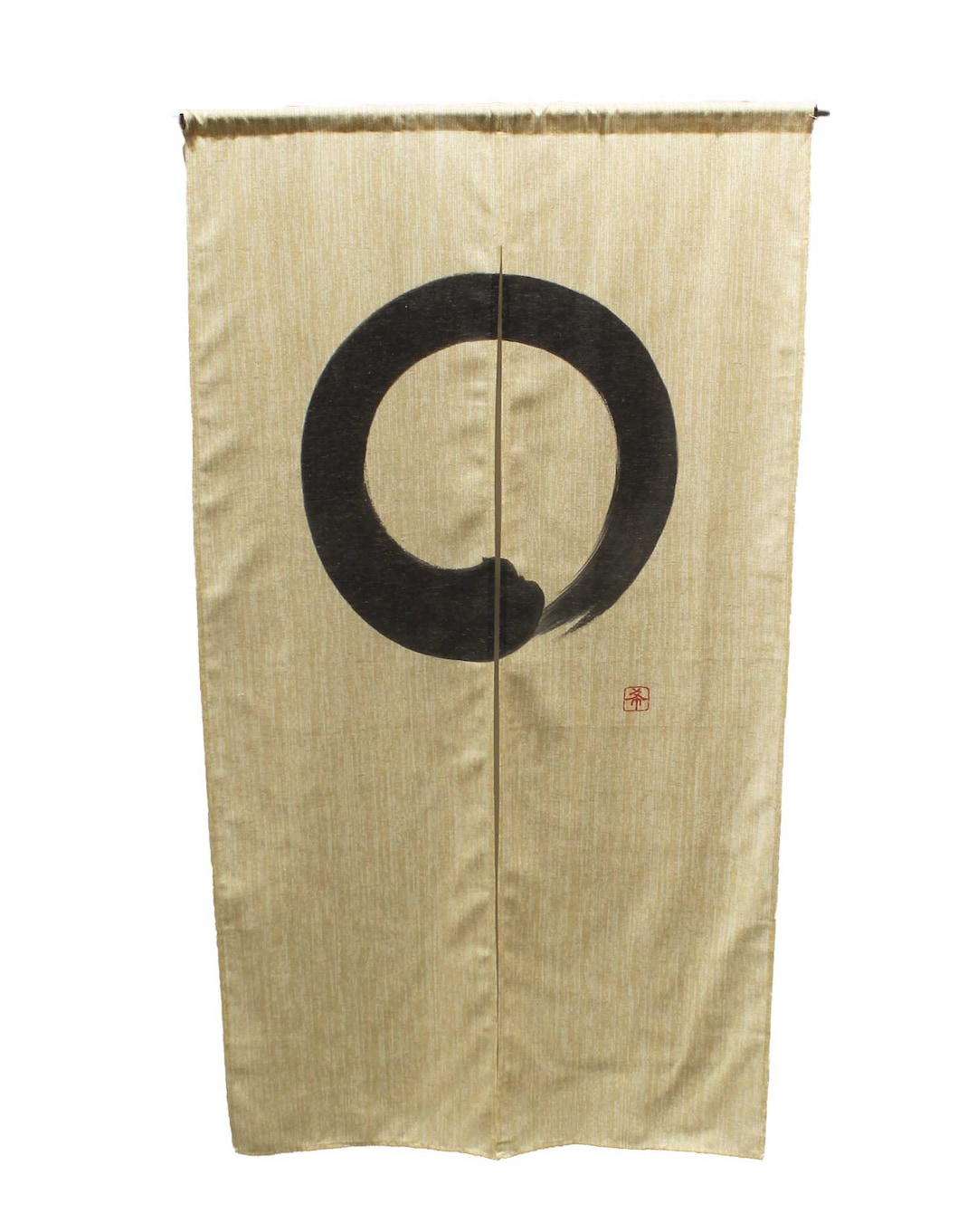 Noren,japanese Room Separator, Curtain, Enso Circle, Hokusai Wave - Etsy