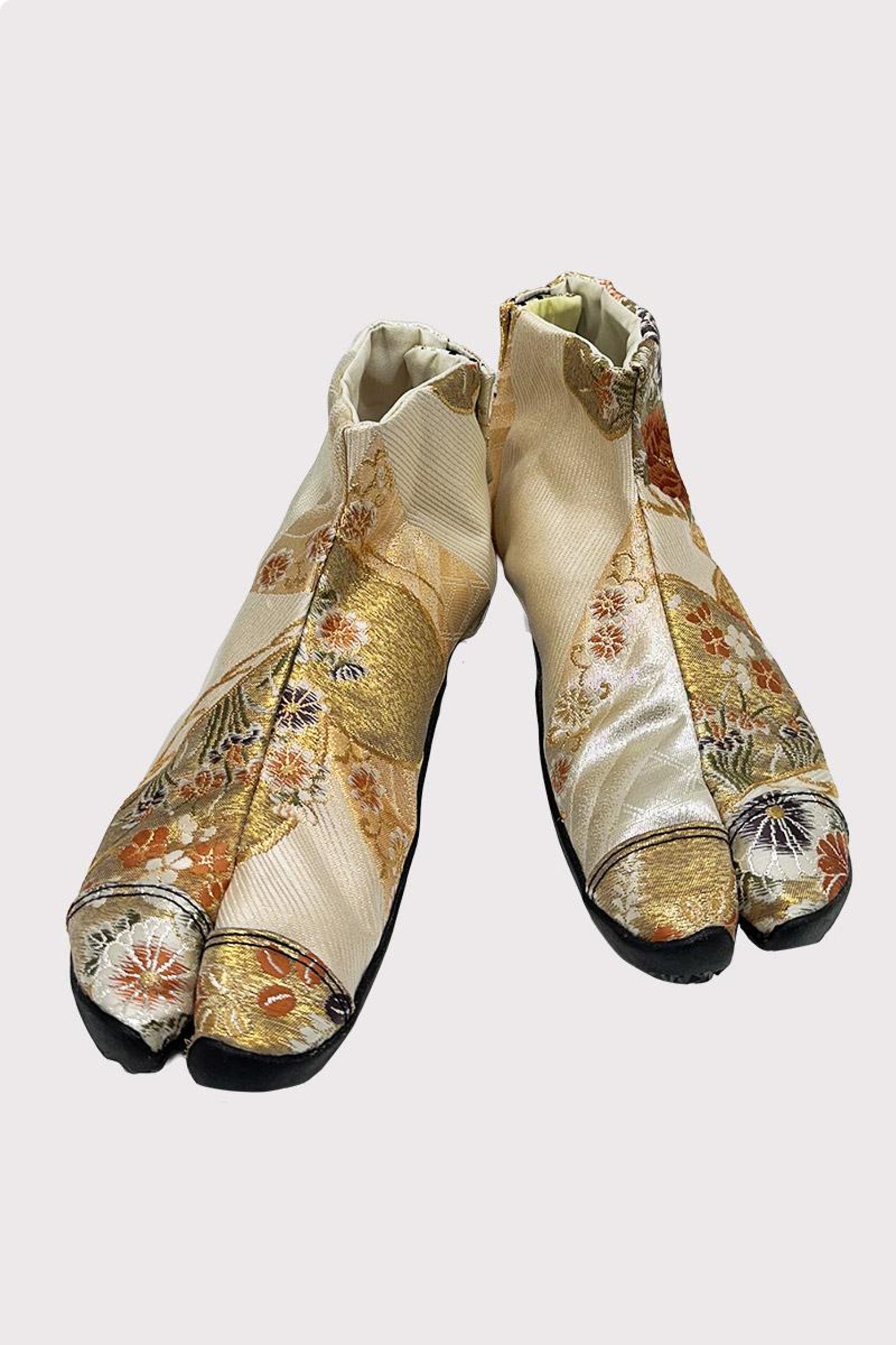EU39 • Japanese OBI Brocade Ankle Boots - Etsy