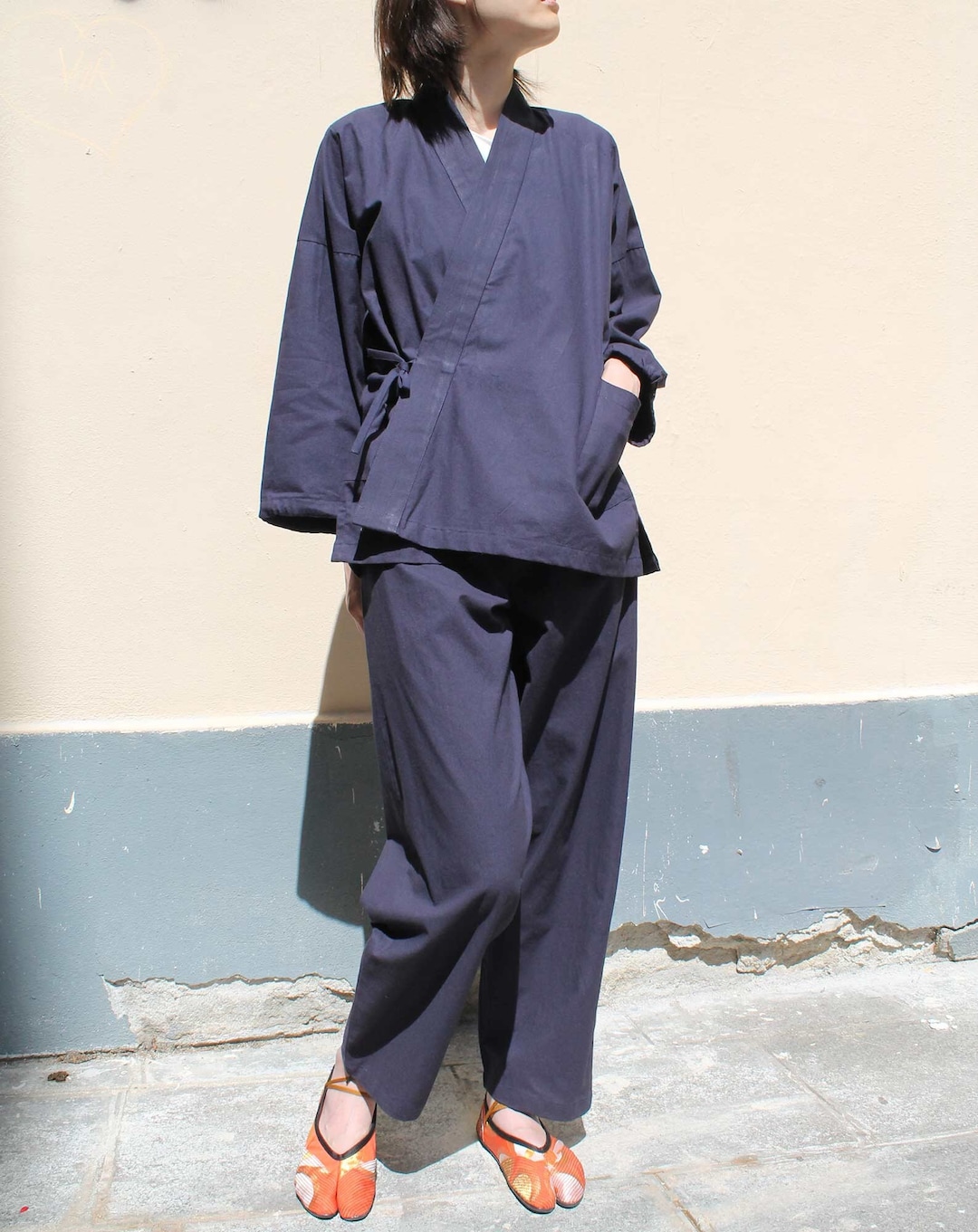 Colorful Cotton Unisex Samue, Japanese Monk Costume, Zen Clothing, - Etsy