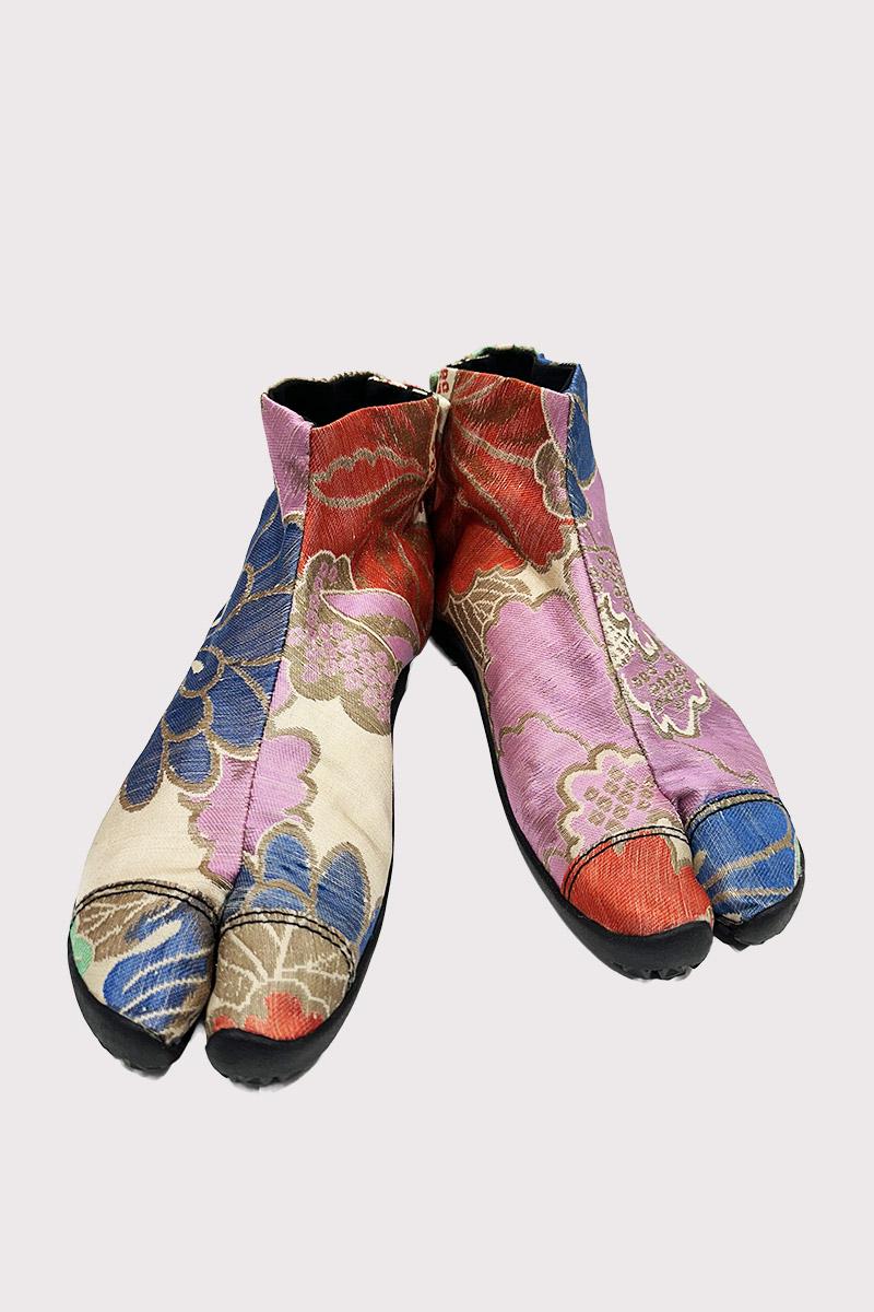 EU39 • Japanese OBI Brocade Ankle Boots - Etsy