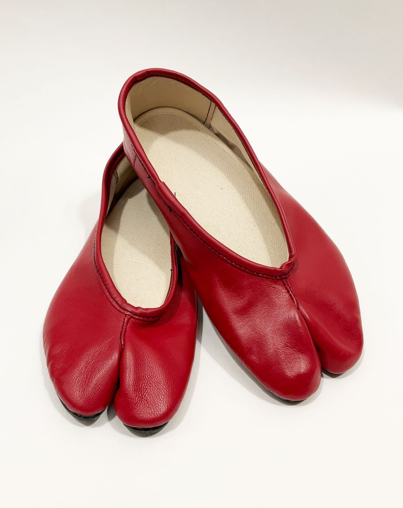 Japanese Leather Tabi Ballerina Very Comfortable - Etsy