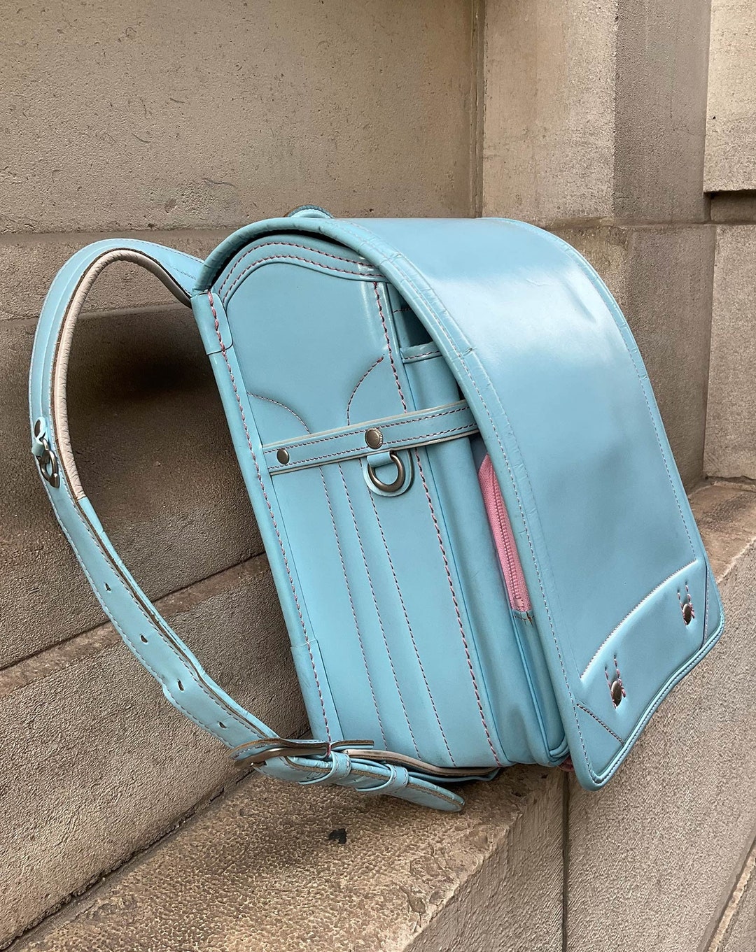 Japanese School Bag 'randoseru'vintage Pastel Blue - Etsy
