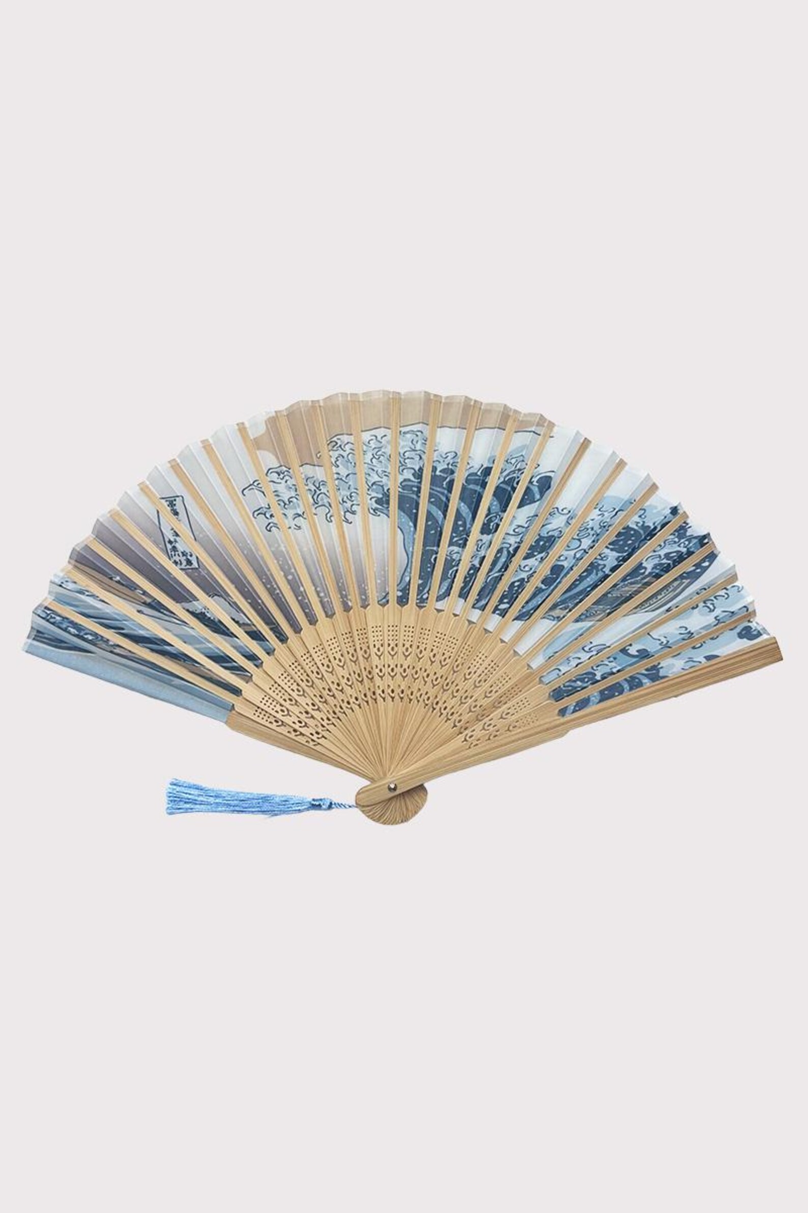 Japanese Design Fan, Hokusai Wave, Suehiro - Etsy