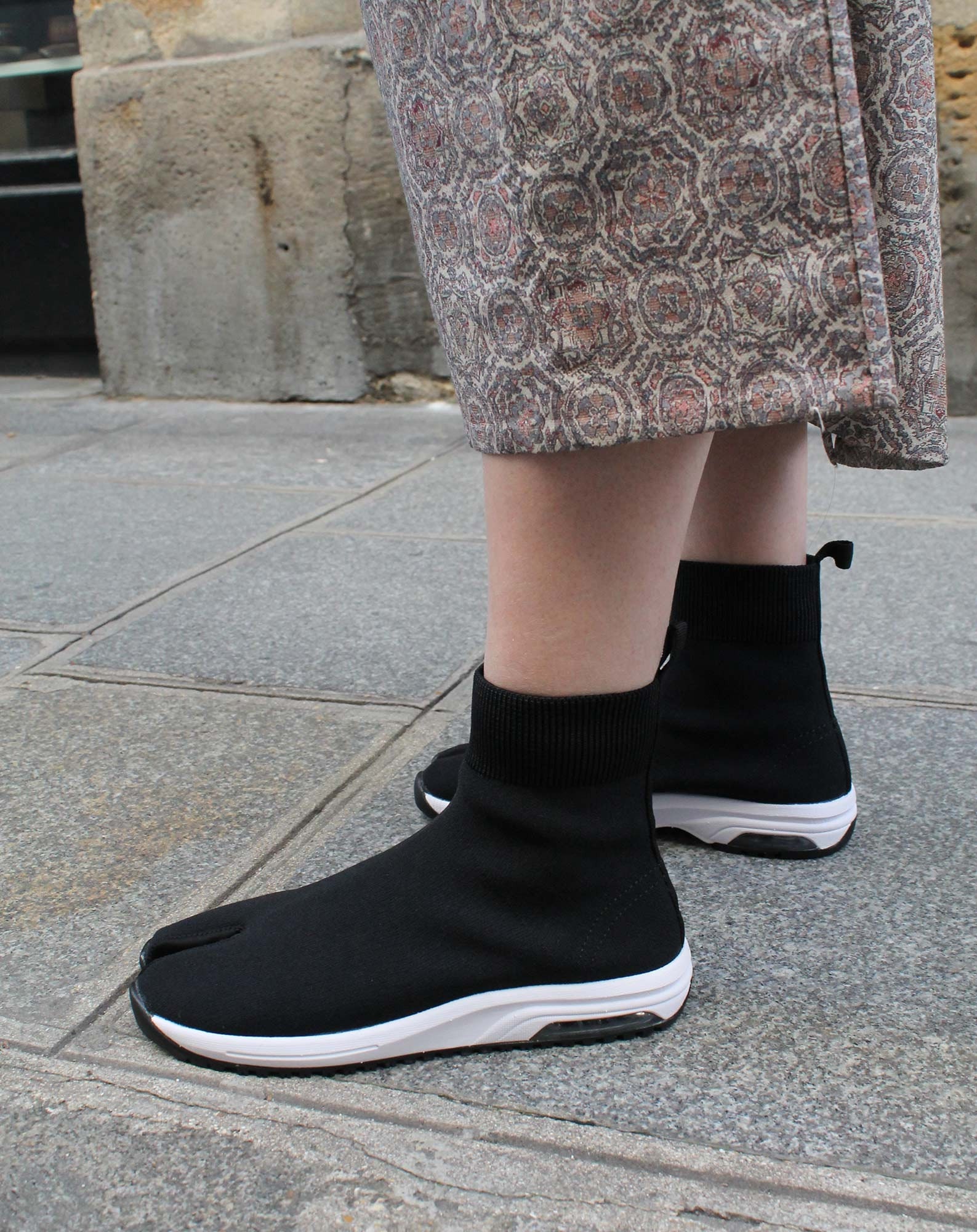 Tabi Streetwear in Black Mesh Comfortable Shoemaker Tabi - Etsy