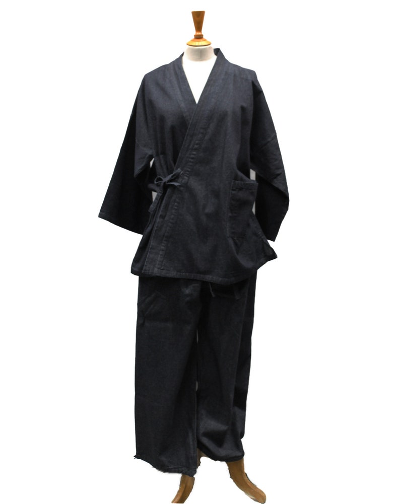 Denim Samue, Kimono Top and Pants With Pockets,100% Cotton, Japanese ...