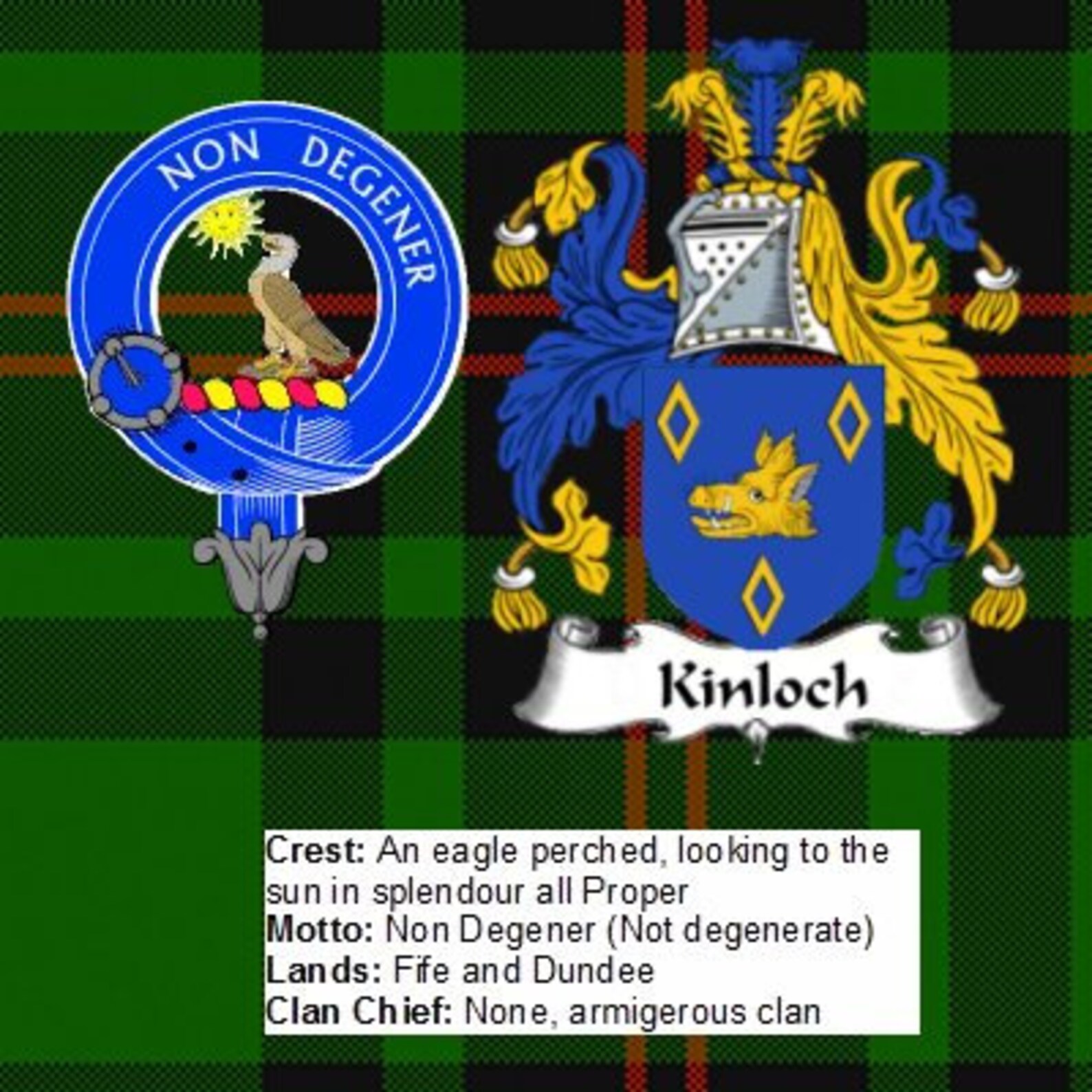 Set of 6 Scottish Clan & Crest Coat of Arms Details Tartan | Etsy