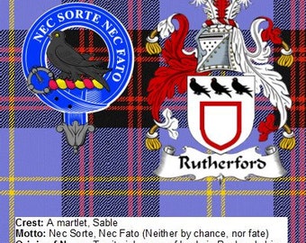 Set of 6 Scottish Clan & Crest Coat of Arms Details Tartan | Etsy