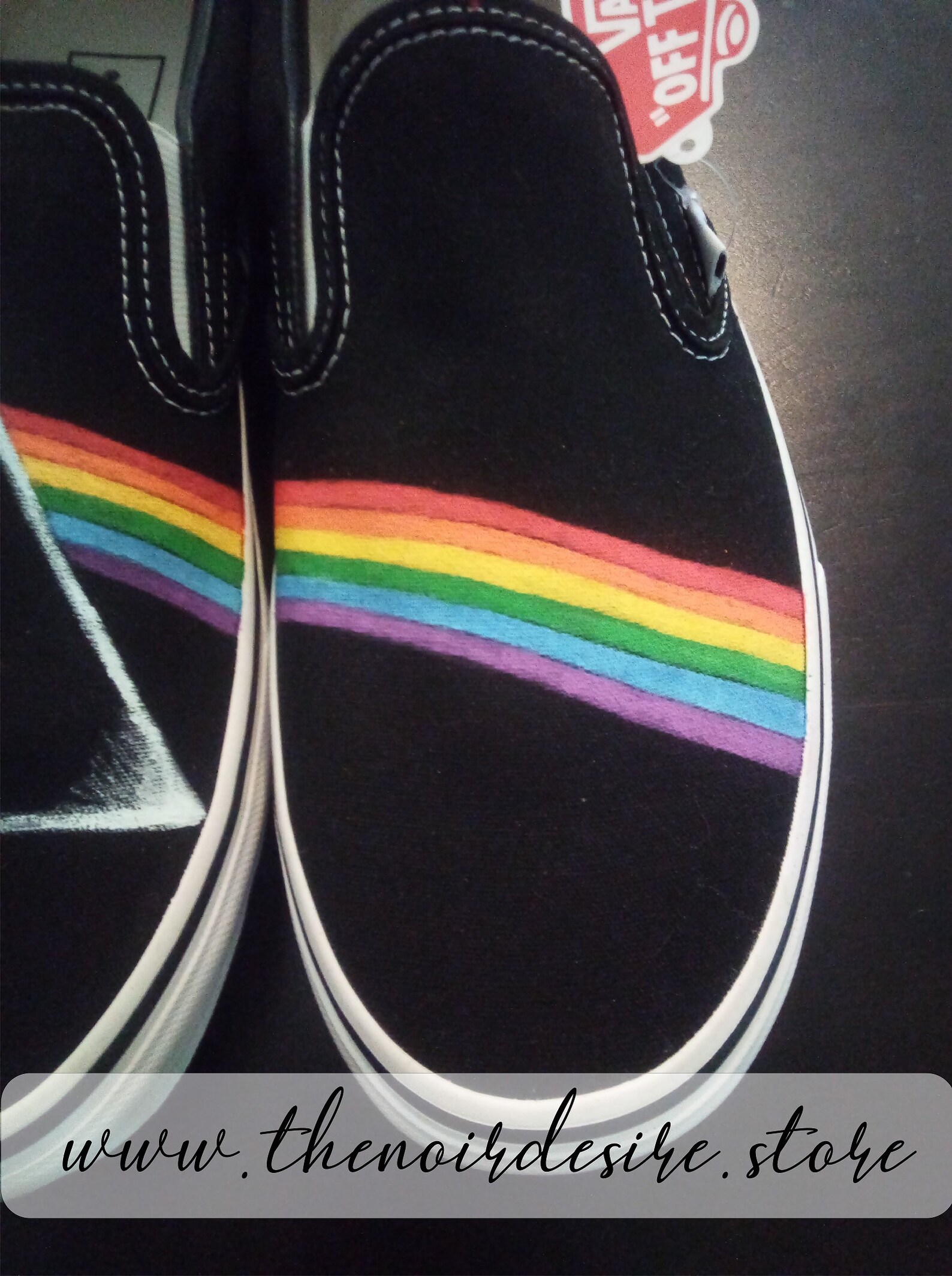 Hand-painted Pink Floyd Vans Shoes Pink Foyd Custom Vans | Etsy