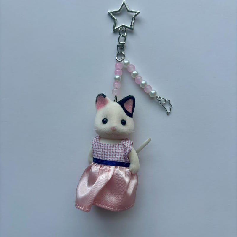 Calico Cat Keychain - Etsy