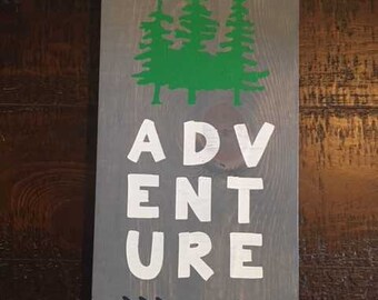 Adventure sign | Etsy
