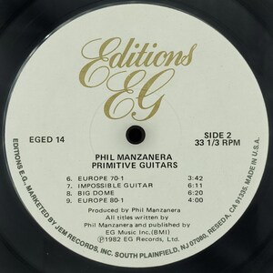 Phil Manzanera (roxy Music Guitar), Vinyl Record Album, Editions EG ...