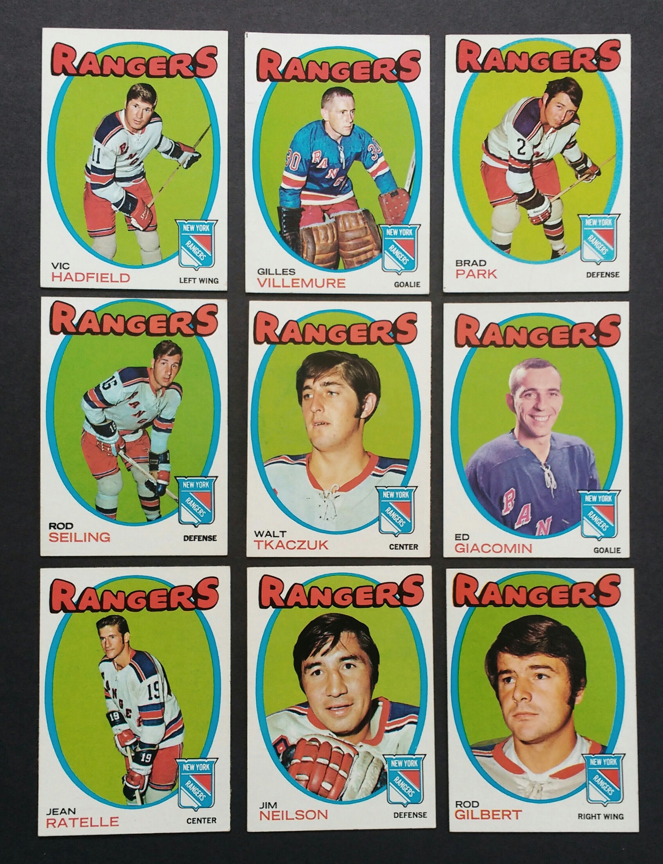 NY Rangers Hockey Cards Topps! Authentic Vintage '71-2! Topps Hockey ...