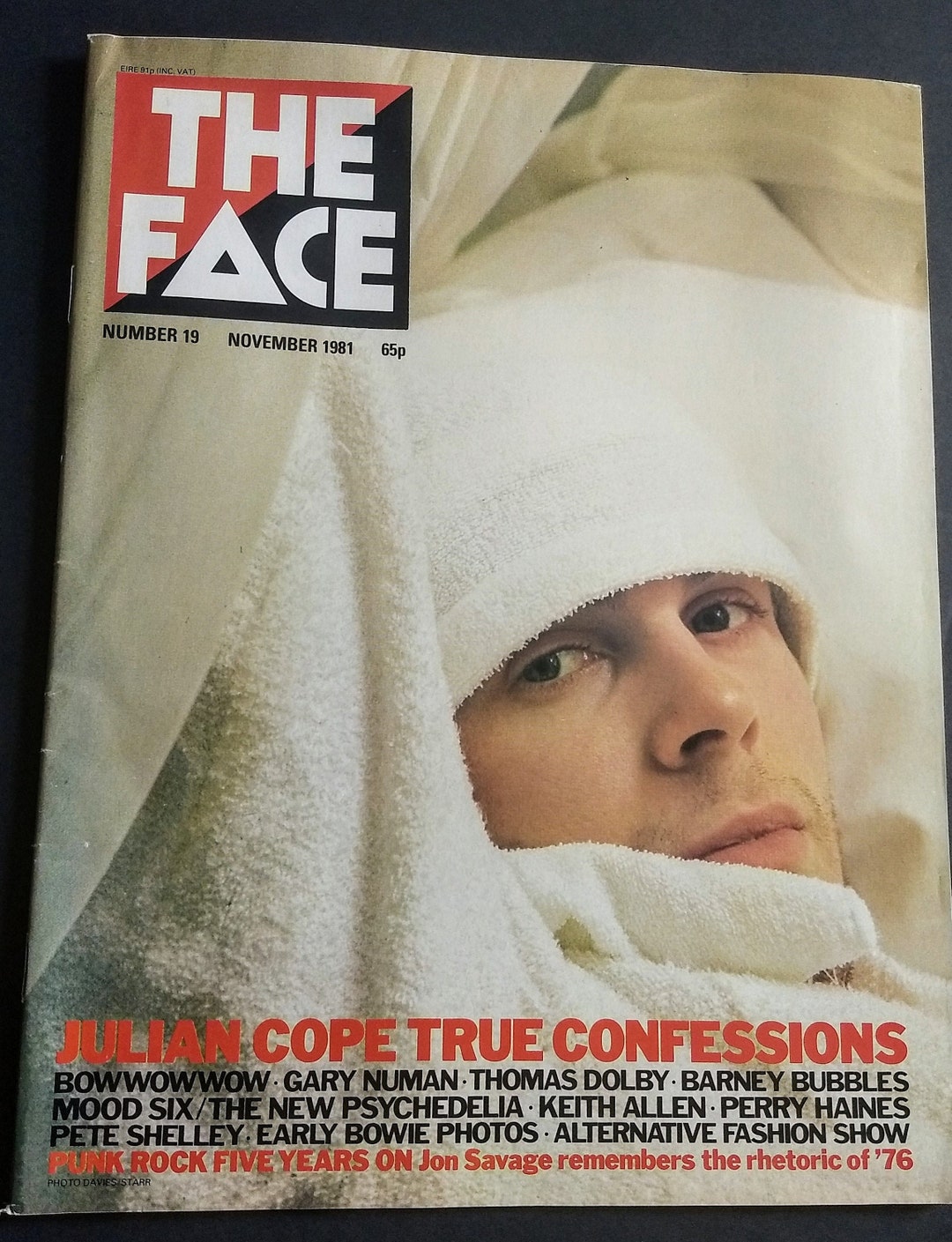 Vintage the Face Magazine November 1981: Julian Cope, Early Bowie Pics ...
