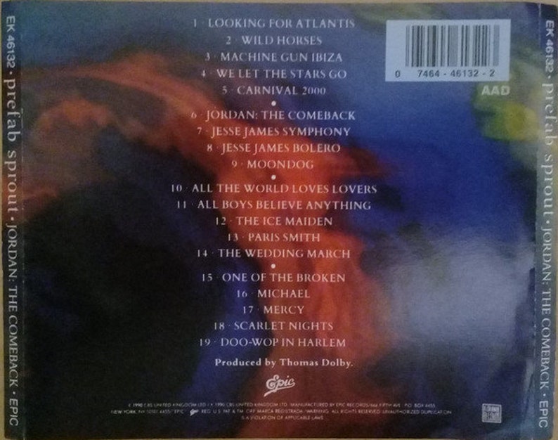 Prefab Sprout CD US Release Authentic Vintage 1990 Prefab - Etsy