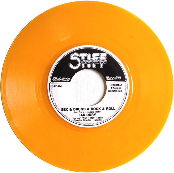 Ian Dury~sex And Drugs Rock Roll 1977 Belgian 7 Orange Vinyl Import
