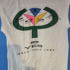 Vintage 1984 Yes Band T-shirt - 90125 World Tour - X Small - Etsy