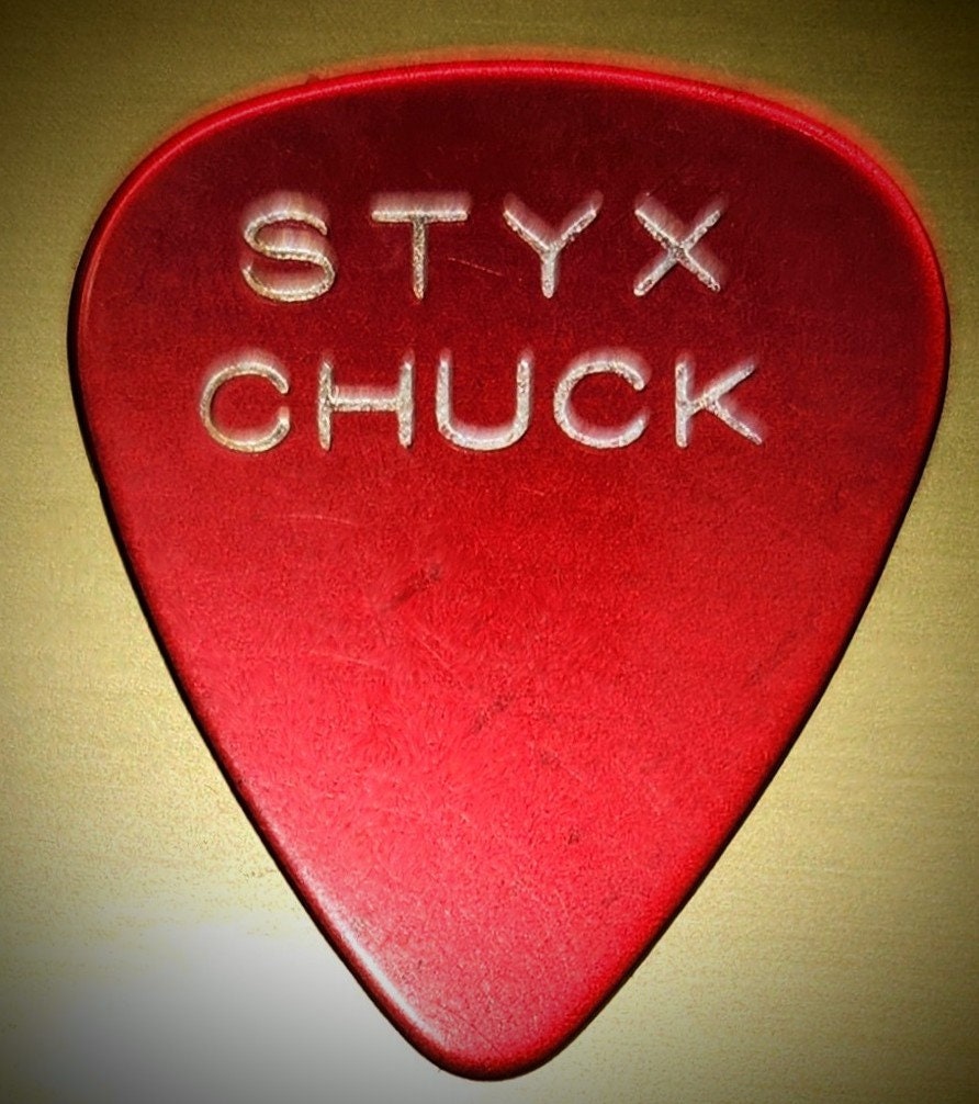 Styx / Chuck Panozzo, Guitar Pick, RARE! Authentic Vintage 1978 ...