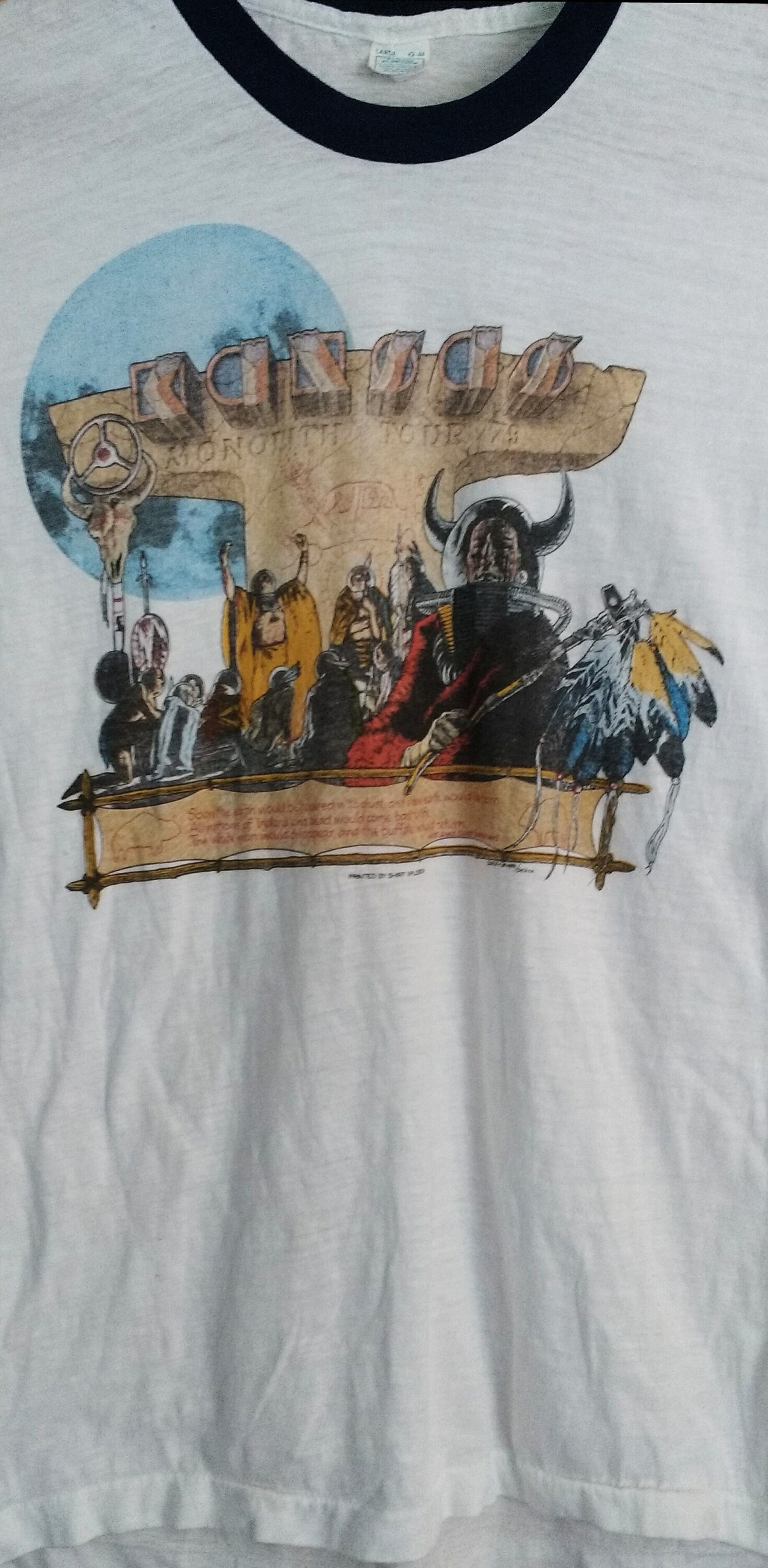 Kansas Band Ringer T Shirt SACRIFICE! SALE! Authentic Vintage 78 ...