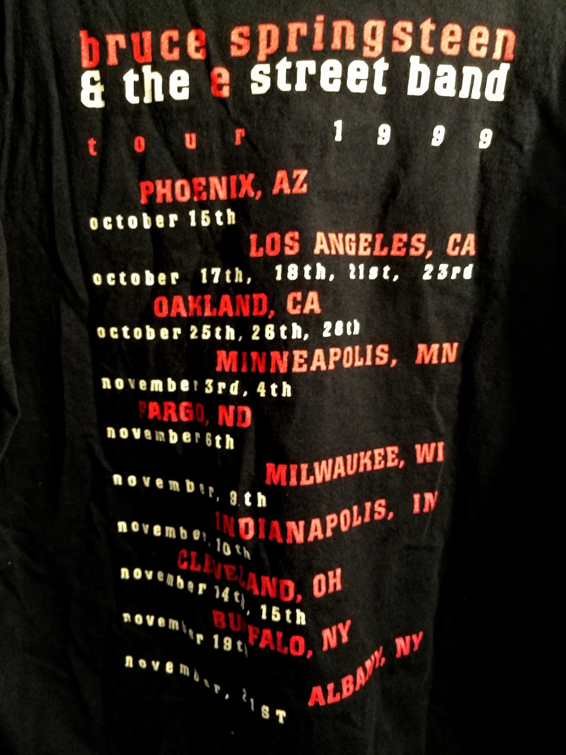 Bruce Springsteen E Street Band Concert T Shirt Authentic - Etsy