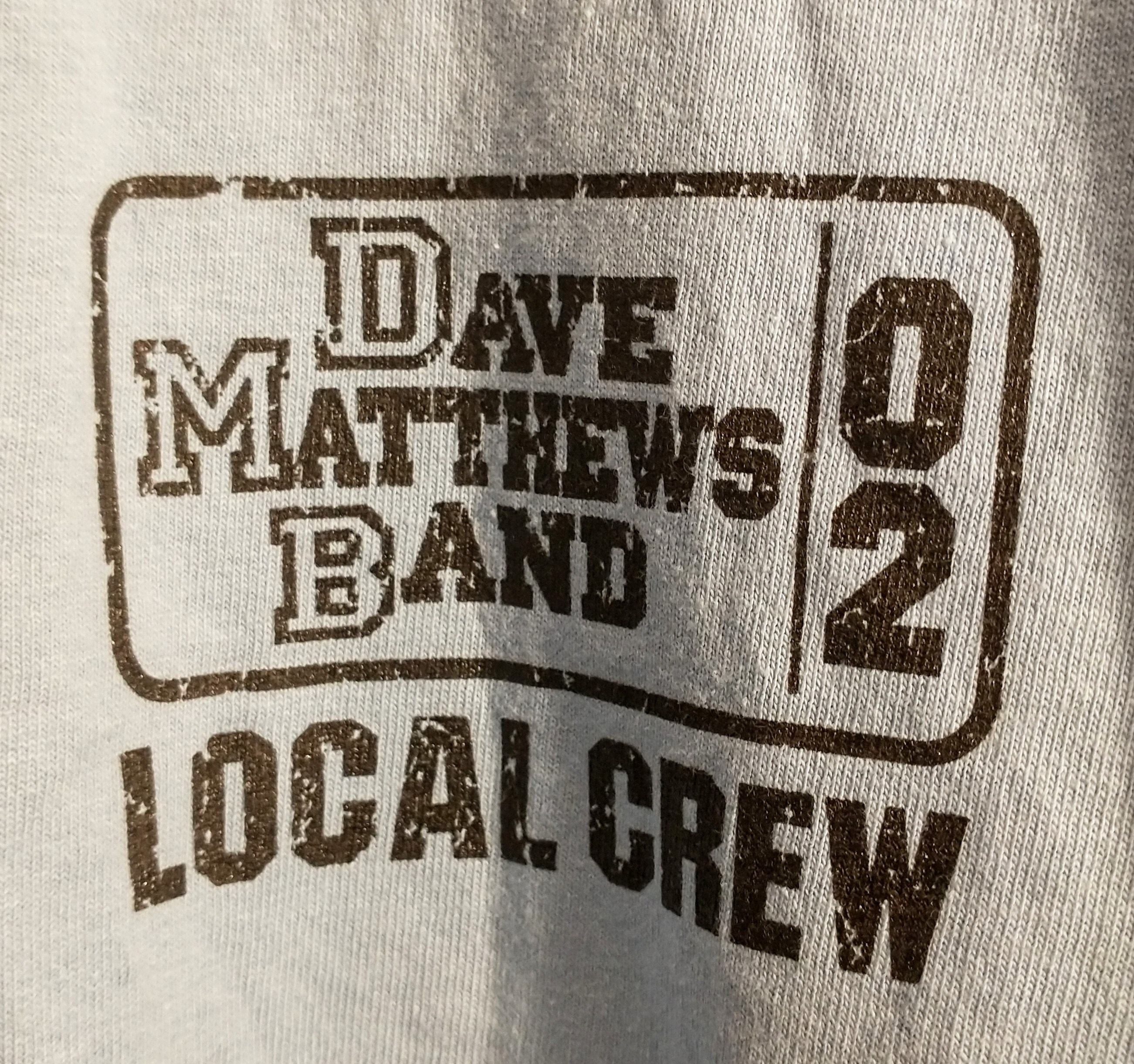 Dave Matthews Band, Tour T Shirt, Tech Crew Shirt, Tour Schedule On ...