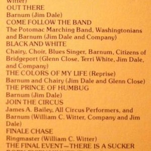 Barnum, Vinyl Record, Broadway Cast Recording, RARE Original! Authentic ...