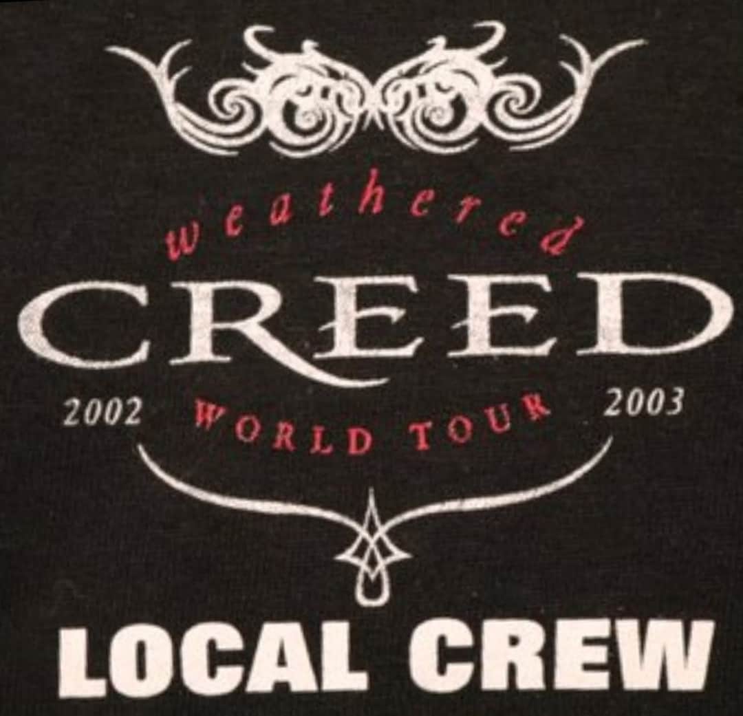Creed, Band Shirt, Production Crew T-shirt, RARE! Authentic Vintage ...