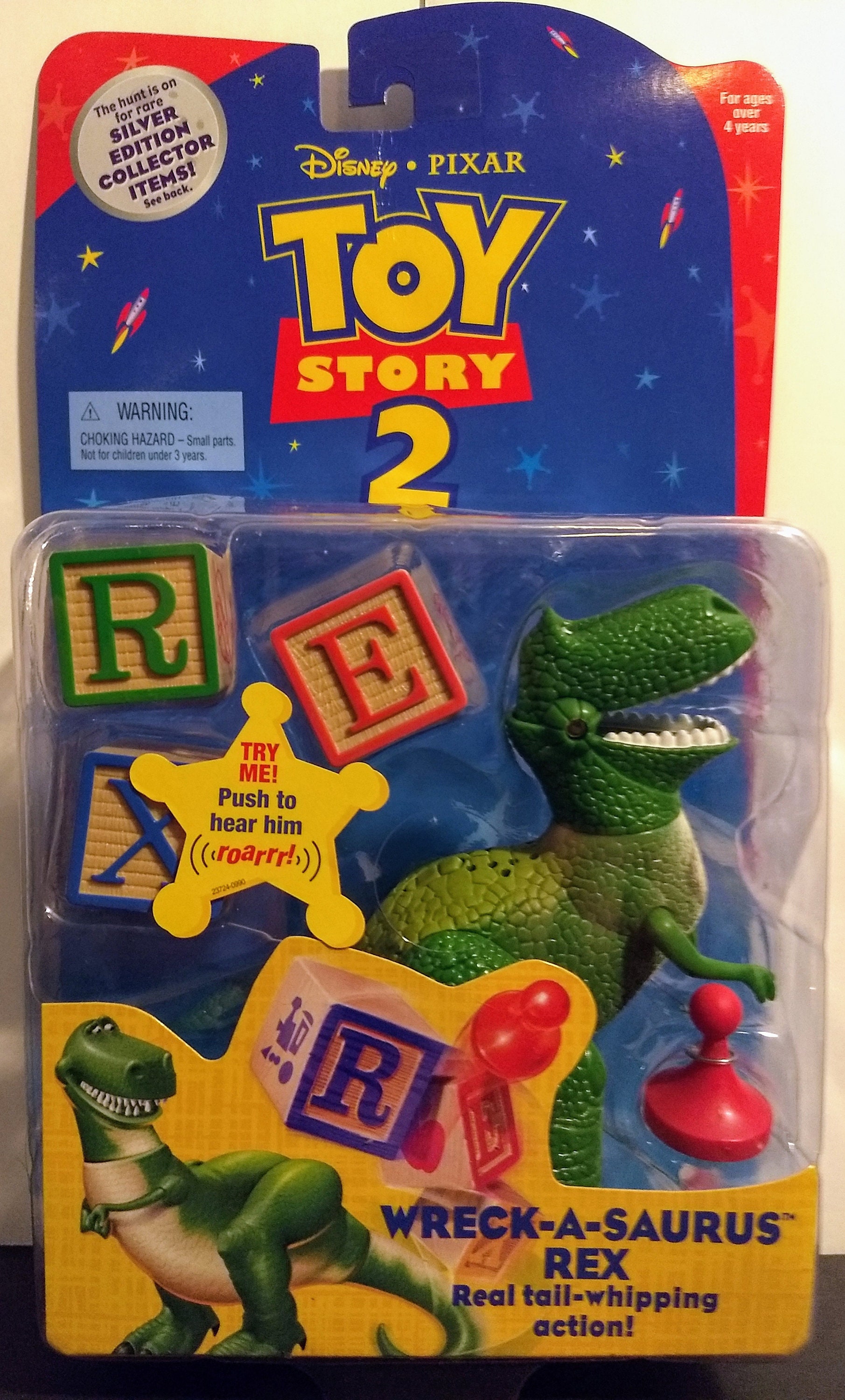 Disney Pixar Toy Story 2 Wreck A Saurus w/Whipping Tail Movable Arms ...