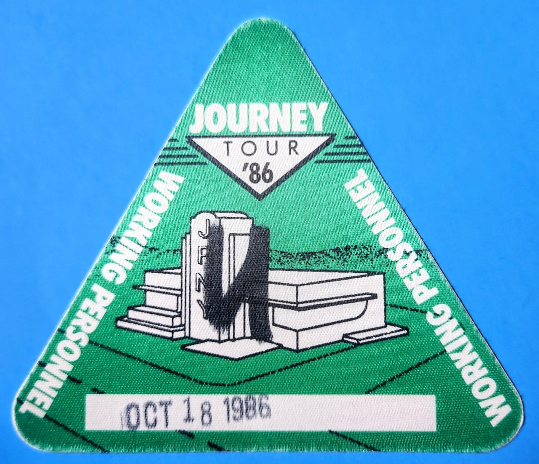 Journey, Satin Backstage Pass, Scarce Pyramid Pass! Authentic Vintage ...