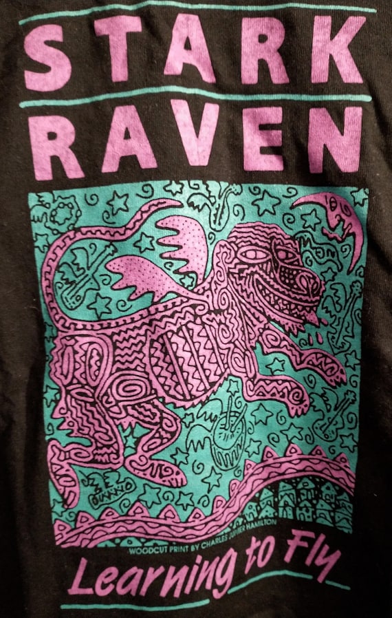 vintage 80s raven shirt - Gem