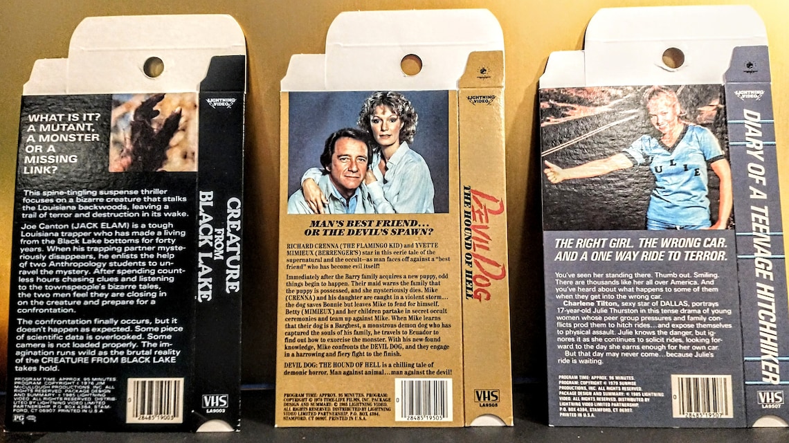 Vestron Video VHS Advertising Boxes Authentic Vintage 1985 | Etsy